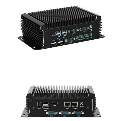 China Intel N97 Mini PC Fanless Industrial PC 16 GB With 2 LAN 6 COMs for sale