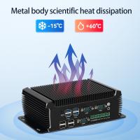 China Intel N97 Mini PC Fanless Industrial PC 16 GB With 2 LAN 6 COMs for sale