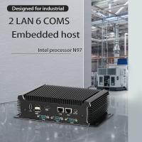 China Intel N97 Mini PC Fanless Industrial PC 16 GB With 2 LAN 6 COMs for sale
