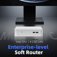 China Intel Core i7-8705G With 8 LAN 2 HDMI 1 DC DDR4 64GB RAM Industrial Mini PC for sale