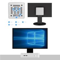 China Intel Core i7-8705G With 8 LAN 2 HDMI 1 DC DDR4 64GB RAM Industrial Mini PC for sale