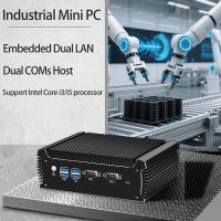 China Intel Core i5 8250U Mini PC With 16 GB and 2 COMs 2 LAN Fanless Industrial PC for sale