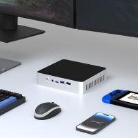 China Intel N100 With Fan Support 16GB DDR4  and 4 USB  2 LAN 2 HDMI Mini PC for sale