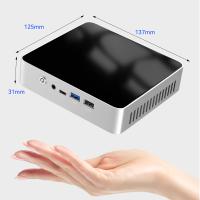 China Intel N100 With Fan Support 16GB DDR4  and 4 USB  2 LAN 2 HDMI Mini PC for sale