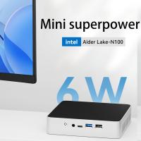 China Intel N100 With Fan Support 16GB DDR4  and 4 USB  2 LAN 2 HDMI Mini PC for sale