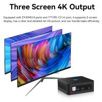 China Intel Core i7 12700H PC Dual Ethernet Dual HD and 4 USB Mini Computer for sale