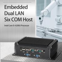 China Intel Core i5 4200U PC With Dual LAN Six COM and 6 USB Industrial Mini Computer for sale
