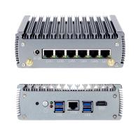 China Intel Celeron J6412 PC With Six LAN One COM and 4 USB Mini Computer for sale