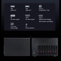 China NAS Server N100 3-Network 8-Bay Interface Network Attached Storage Enclosure for sale