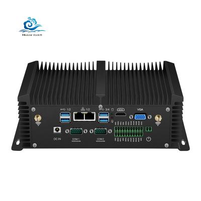 China Fanless Industrial PC with All Aluminum Alloy Casing Multiple OS Support and WIFI Intel Core i5 DDR4 RAM for sale