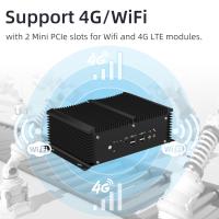 China Fanless Industrial PC with All Aluminum Alloy Casing Multiple OS Support and WIFI Intel Core i5 DDR4 RAM for sale
