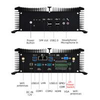 China Fanless Industrial PC with All Aluminum Alloy Casing Multiple OS Support and WIFI Intel Core i5 DDR4 RAM for sale