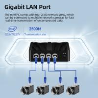 China Celeron N5105 Processor With Four LAN and 1HDMI 1DP Network Mini PC for sale