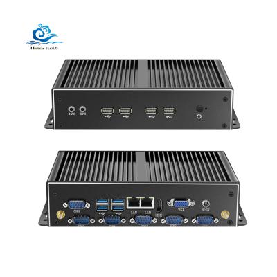 China HLY Fanless Industrial Mini PC with Intel Core i5 4200U Dual Gigabit Ethernet and RS232 Ports for sale