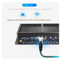 China HLY Fanless Industrial Mini PC with Intel Core i5 4200U Dual Gigabit Ethernet and RS232 Ports for sale