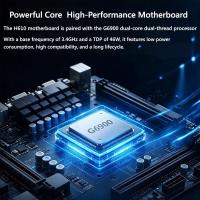 China Industrial Mini PC with In-tel Celeron G6900 Processor Dual LAN Ports Six COM Ports and Two SATA Interfaces mini computer for sale