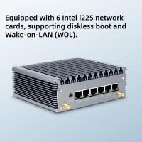 China In-tel Core i5 1135G7 Processor mini pc With 6 In-tel I225 Network card Lan 1 HD-MI 4 USB 3.1 soft router host for sale