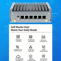 China In-tel Core i5 1135G7 Processor mini pc With 6 In-tel I225 Network card Lan 1 HD-MI 4 USB 3.1 soft router host for sale