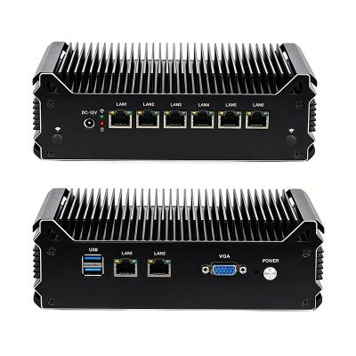 China Firewall 8 Intel 1211AT Gigabit Ethermet Ports Soft Router Intel Celeron 3865U Processor DDR4 2 USB 3.0 Mini Pc for sale