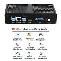 China Soft Router Appliance With Intel Pentium 4415U Processor 6 Intel I225 Gigabit LAN Ports 4 USB3.0 Ports High performance Mini PC for sale
