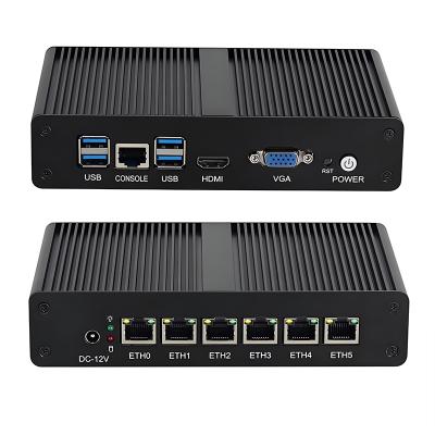China Soft Router Appliance With Intel Pentium 4415U Processor 6 Intel I225 Gigabit LAN Ports 4 USB3.0 Ports High performance Mini PC for sale