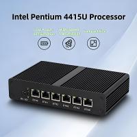 China Soft Router Appliance With Intel Pentium 4415U Processor 6 Intel I225 Gigabit LAN Ports 4 USB3.0 Ports High performance Mini PC for sale