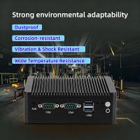 China Industrial Mini PC With Intel AlderLake N100 Processor Dual LAN Ports 4 Serial Ports 1 HD-MI 6 USB Ports DDR4 Fanless Computer for sale