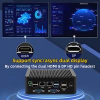 China Industrial Mini PC With Intel AlderLake N100 Processor Dual LAN Ports 4 Serial Ports 1 HD-MI 6 USB Ports DDR4 Fanless Computer for sale