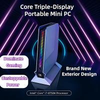 China Gaming Mini PC With Intel Core I7 8750H Processor GTX1050 4GB GPU 2 HD-MI Ports 1 Realtek 8111H 1000Mbps Gigabit LAN Mini Computer for sale