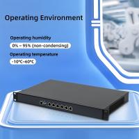 China 1U Firewall Router With Intel Pentium 4405U Processor 6 Intel I225 2.5G Network Card LAN DDR4 2 USB 3.0 Win7 Win10 Mini Computer for sale