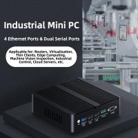 China Soft Router Intel Celeron J6426 Processor 4 Ethernet Ports Dual Serial Ports 2 USB3.0 4 USB2.0 DDR4 Win10 Win11 Linux Industrial Mini Pc for sale