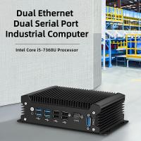 China Industrial Fanless Pc Intel Core I5 10310U Processor 2 GbE RJ45 Realtek 8111H LAN 2 DB9 COM Win10 WES10 LINUX Mini Computer for sale