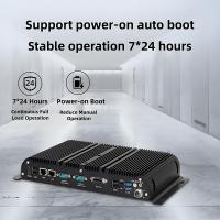 China Industrial Mini Pc Intel Core 1235U Processor Dual 2.5GbE RJ45 Intel I225V LAN 2 DB9 COM 1 EXT IO 6 USB Fanless Computer for sale