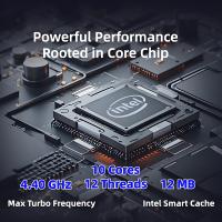 China Industrial Mini Pc Intel Core 1235U Processor Dual 2.5GbE RJ45 Intel I225V LAN 2 DB9 COM 1 EXT IO 6 USB Fanless Computer for sale