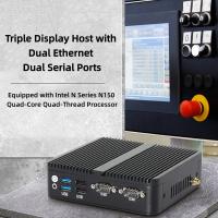 China Industrial Pc N150 Processor 2 Realtek 8111H Gigabit Ethernet Port 2 COM 1 DP 2 HD-MI 3 USB2.0 3 USB3.0 DDR4 Mini Computer for sale