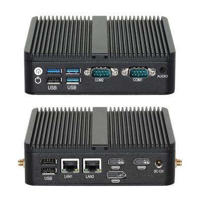 China Industrial Pc N150 Processor 2 Realtek 8111H Gigabit Ethernet Port 2 COM 1 DP 2 HD-MI 3 USB2.0 3 USB3.0 DDR4 Mini Computer for sale