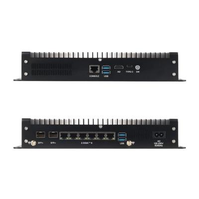China Mini Router With Intel Core I5 1235U Processor 6 LAN Ports And 2 10G SFP Optical Ports For Enterprise Offices And Factories for sale