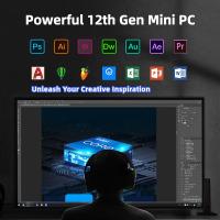 China Intel Core I7 1270P Processor Mini PC With 2 LAN 2 HD-MI 1 DP 1 Type-C For Daily Office Security Monitoring for sale