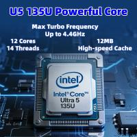China Intel Core U5 135U Processor Fanless Industrial Mini PC With 2 LAN Ports 2 RS232 COM Ports 8 USB 2 HD-MI and 1 DP Interfaces for sale