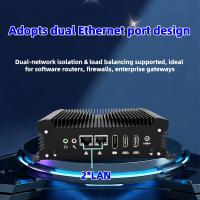 China Intel Core U5 135U Processor Fanless Industrial Mini PC With 2 LAN Ports 2 RS232 COM Ports 8 USB 2 HD-MI and 1 DP Interfaces for sale