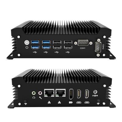 China Intel Core U5 135U Processor Fanless Industrial Mini PC With 2 LAN Ports 2 RS232 COM Ports 8 USB 2 HD-MI and 1 DP Interfaces for sale