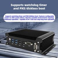 China Intel Core U5 135U Processor Fanless Industrial Mini PC With 2 LAN Ports 2 RS232 COM Ports 8 USB 2 HD-MI and 1 DP Interfaces for sale
