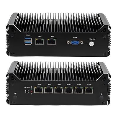 China Intel Celeron 3865U Processor Soft Router With 8 LAN 1 Reset button for sale