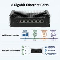 China Intel Celeron 3865U Processor Soft Router With 8 LAN 1 Reset button for sale