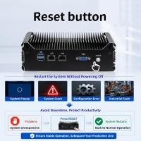 China Intel Celeron 3865U Processor Soft Router With 8 LAN 1 Reset button for sale