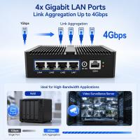 China Intel N5105 Processor Firewall Mini PC With 4 Lan 1 COM for sale