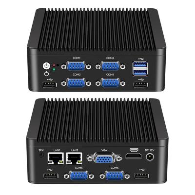 China Intel N5000 J4125 4 Core Mini PC With Dual LAN 6 COM And DDR4 Up To 8G for sale