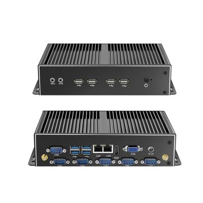 China HLY Fanless Industrial Mini PC with Intel Core i5 4200U Dual Gigabit Ethernet and RS232 Ports for sale