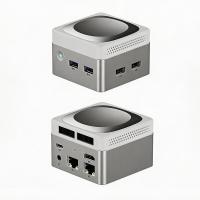 China Intel N100 Mini Cube Computer LPDDR5 Dual Gigabit Ethernet RJ45 Mini PC For Home for sale