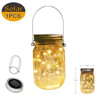 China Decorative Power Firefly Decorative Outdoor Garden Christmas Hanging LED Solar Fairy Lights for sale